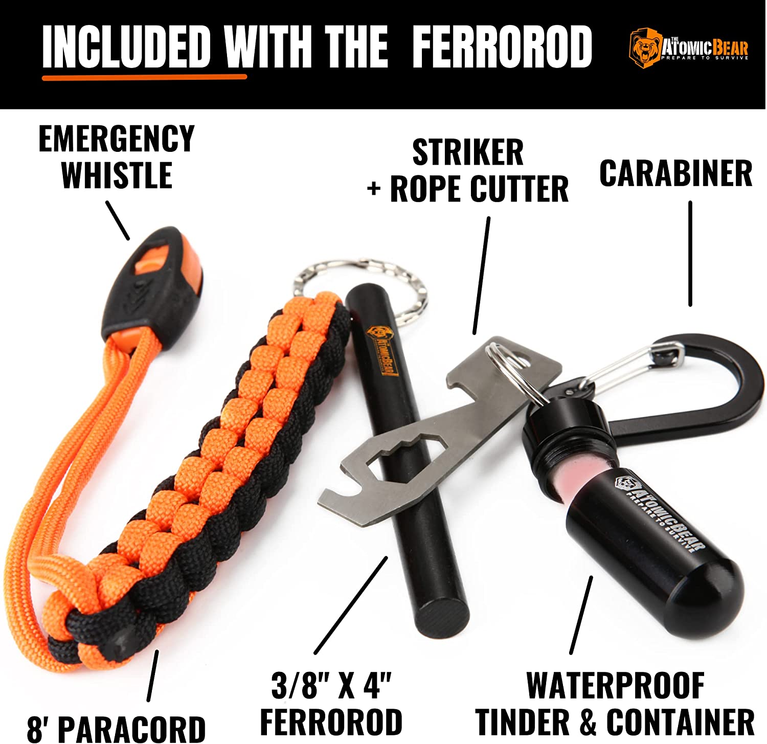 Ferrocerium fire Starter Survival Tool - ParaTech